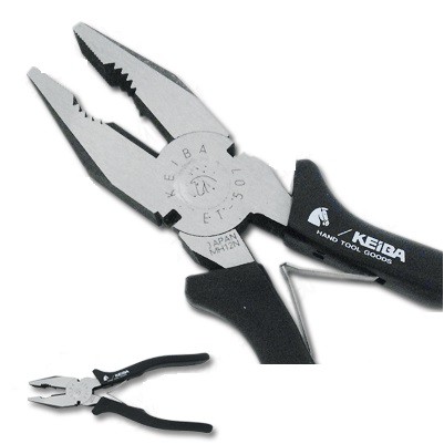 KEIBA คีมปากจิ้งจก 7" รุ่น ET-507PO ด้ามดำ คิบบา ญี่ปุ่นแท้ 100% | Shopee Thailand