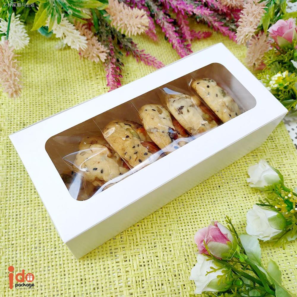 ♚☸ Idopackage-(KB44&WB44&BB44) ขายดี!! กล่องเบเกอรี่ ฟู้ดเกรด ขนาด 8 x 18 x 5.5 ซม แพ็คละ 10 ใบ ...