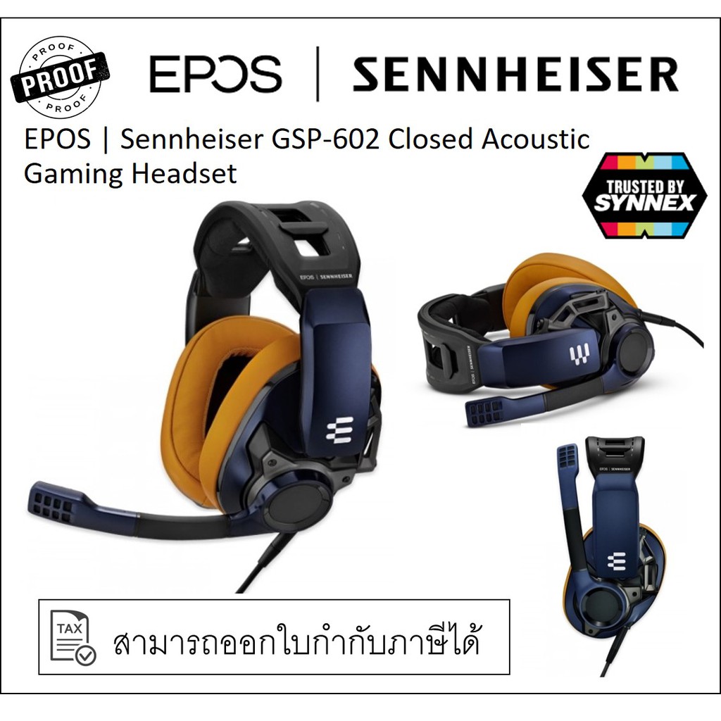 EPOS | Sennheiser GSP-602 Closed Acoustic Gaming Headset หูฟังเกมมิ่งแบบปิดประสิทธิภาพสูง รองรับ ...