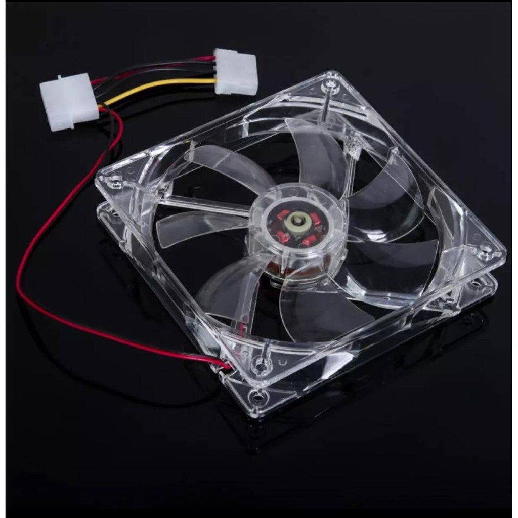 LED Light PC Computer CPU Cooling Cooler Case Fan 4Pin พัดลมเคสคอมตั้ง ...