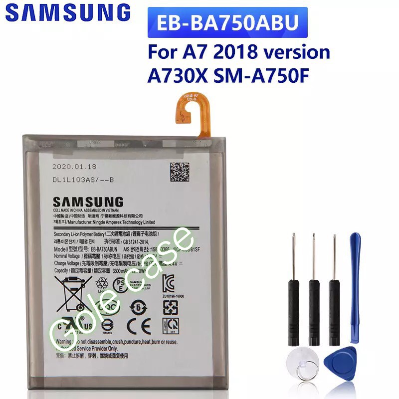 แบตเตอรี่ แท้ Samsung Galaxy A10 / A7 2018 A730x A750 EB-BA750ABU ...
