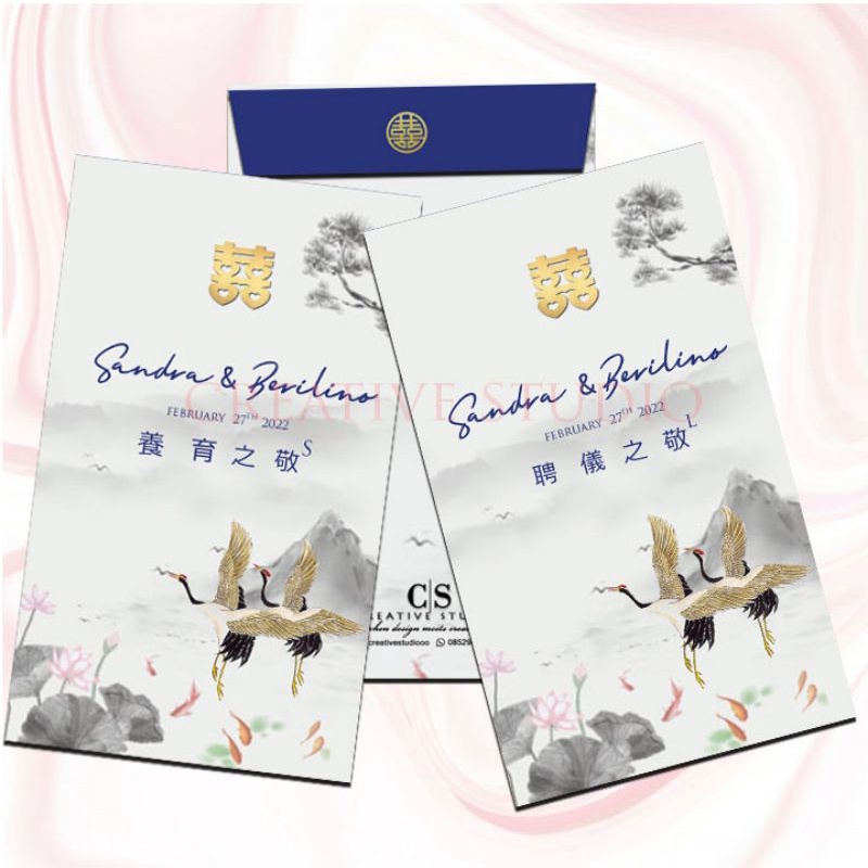 J011 CUSTOM ANGPAO JUMBO BIG SMALL WEDDING/ SANGJIT/ENGAGEMENT/ MODERN ...