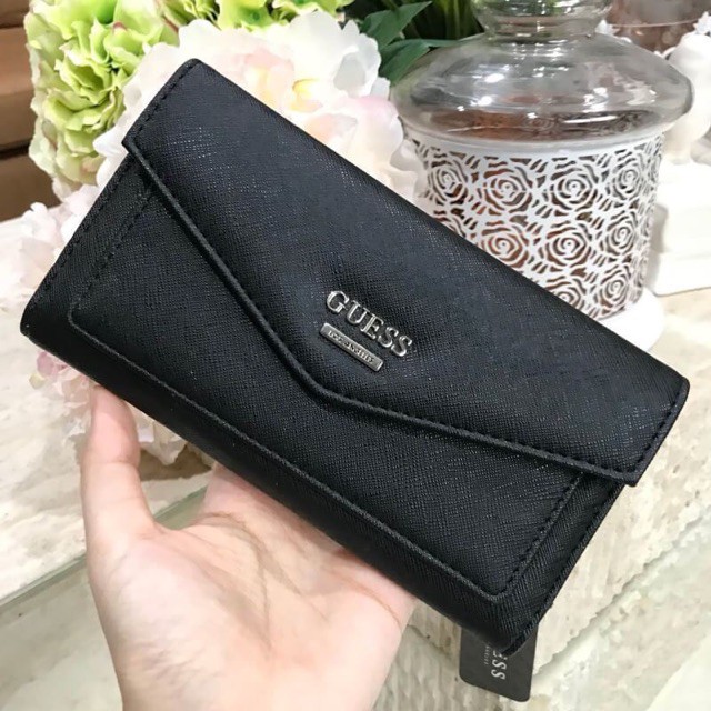 ☾GUESS WOMAN’S ENVELOPE WALLET แท้% | Shopee Thailand