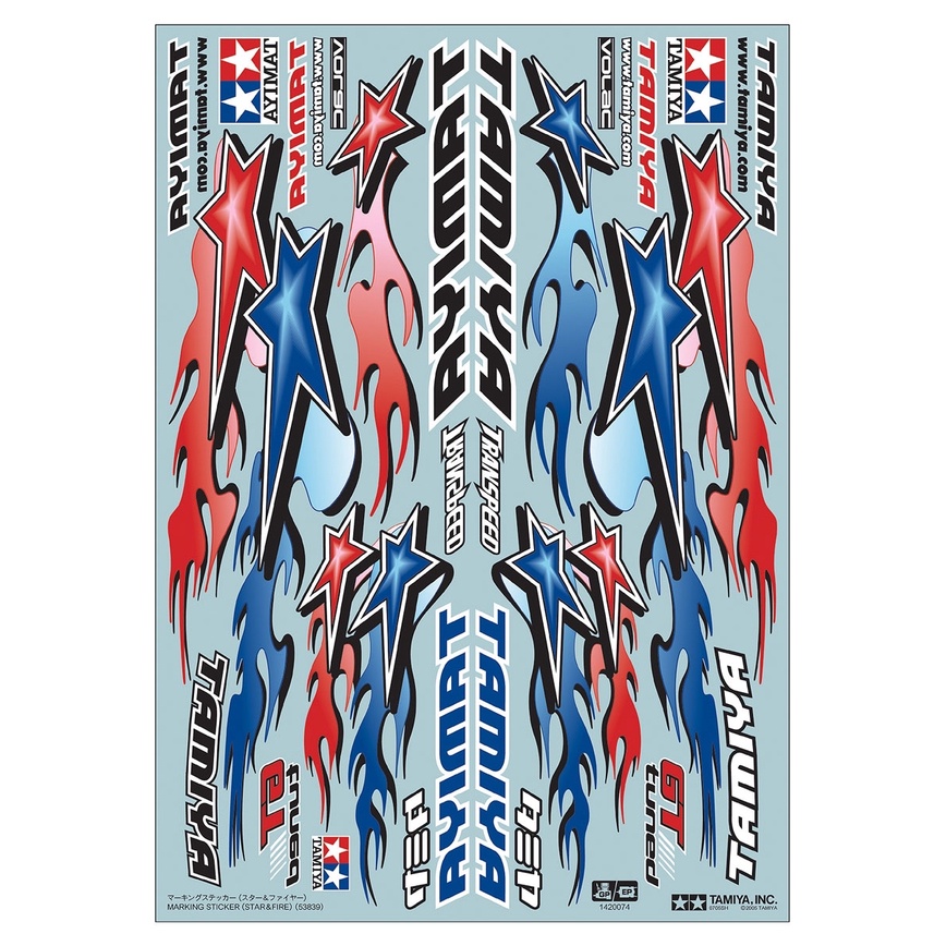 TAMIYA 53839 Marking Sticker (Star&Fire) | Shopee Thailand
