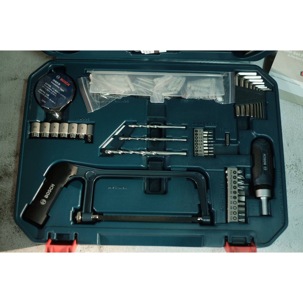 BOSCH ดอกไขควง ดอกสว่าน ชุดอุปกรณ์เครื่องมือสามัญประจำบ้าน ชุด 108 ชิ้น ...
