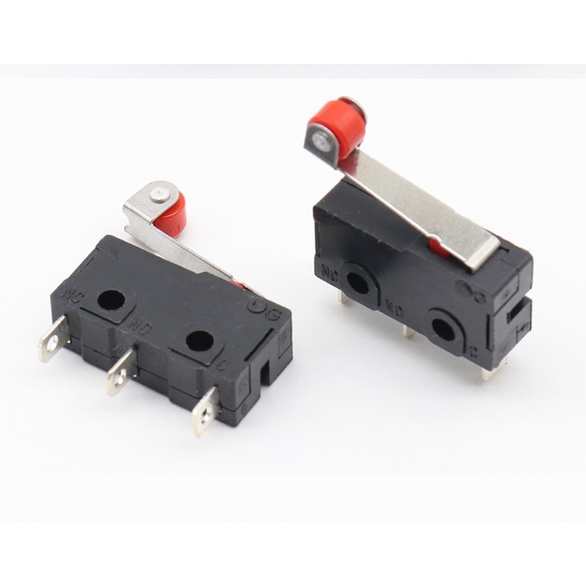 5pcs Micro Switch limit switch with roller 3PIN 5A 125 250VAC Contact ...