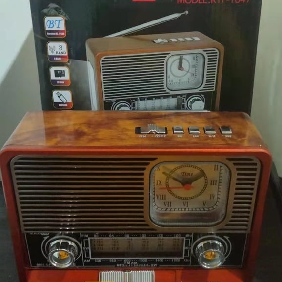 NEW!! ลำโพงบลูทูธ ลำโพงวิทยุ รุ่น KTF-1647 FM USB TFMUSIC ลำโพงไร้สายพกพาง่าย คลื่นชัด แบตในตัว ...