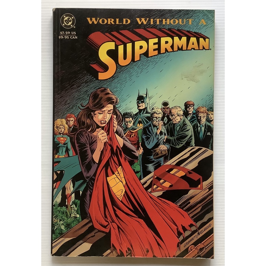 หนังสือการ์ตูนวินเทจ แบทแมน A World Without A Superman ภาษาอังกฤษ ปี ...