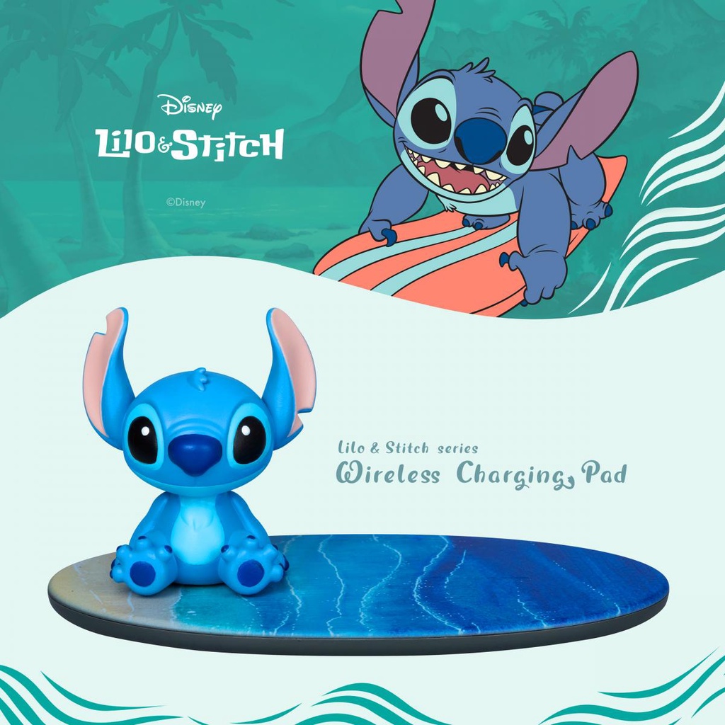 Infothink X Disney Stitch แท่นชาร์จกระดานโต้คลื่น Led ไร้สาย | Shopee Thailand