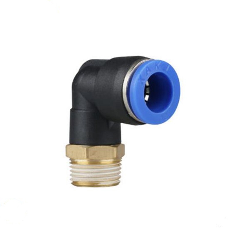 Vacuum Compatible Fitting 2-Piece 3/8" OD Tube X 1/4" NPT Male Elbow ...