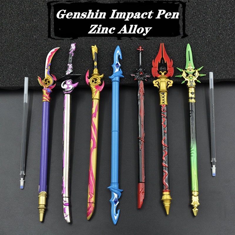 ปากกาลูกลื่นคอสเพลย์ โมเดลอนิเมะ Game Genshin Impact Weapons ขนาด 22 ...