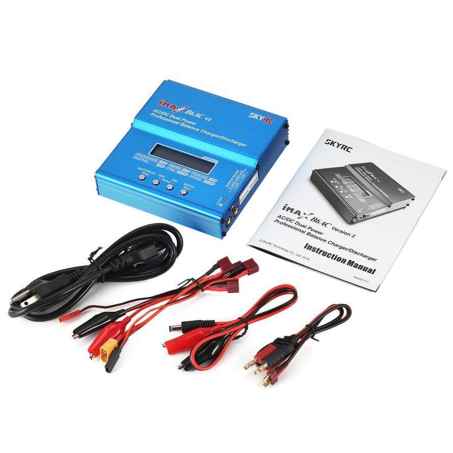 （จำนวนมากในสต็อก）SKYRC iMAX B6AC V2 6A AC/DC Lipo NiMH B*attery LCD ...
