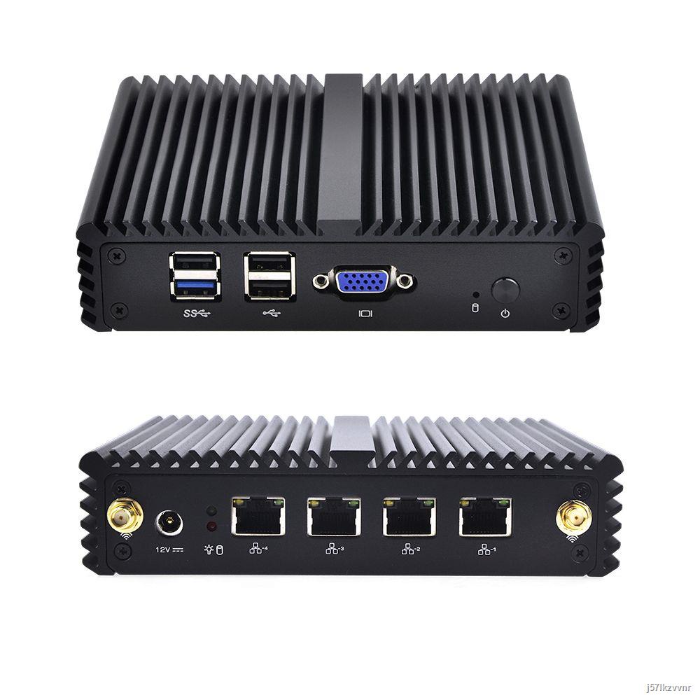 Qotom 4 Ethernet Mini PC Q192G4N Celeron N2920 Micro PC Server Linux ...