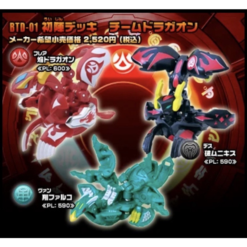 Bakugan Bakutech BTD-01 UijinDeck Team Dragaon #บาคุกัน | Shopee Thailand