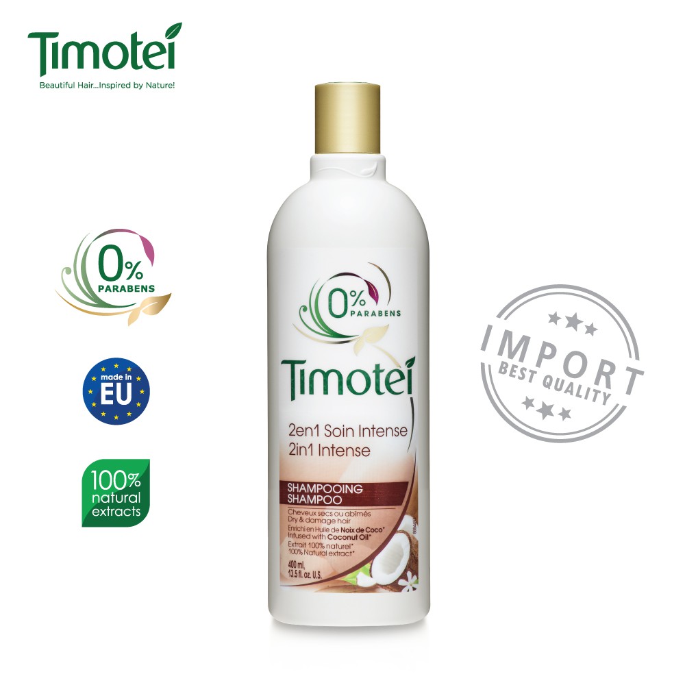 Timotei 2IN1 INTENSE Shampoo&Conditioner 2อิน1 อินเทนส์ แชมพูแอนด์คอน ...
