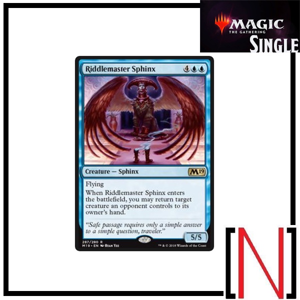 [MTG][Single][M20] Riddlemaster Sphinx ระดับ Rare [ภาษาอังกฤษ] | Shopee ...