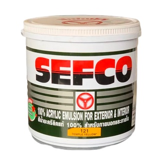 SEFCO แม่สีน้ำ เซฟโก้ สีน้ำภายนอก ภายใน ทาภายนอกและภายใน ขนาด 1/4 แกลลอน 0.85 ลิตร | Shopee Thailand