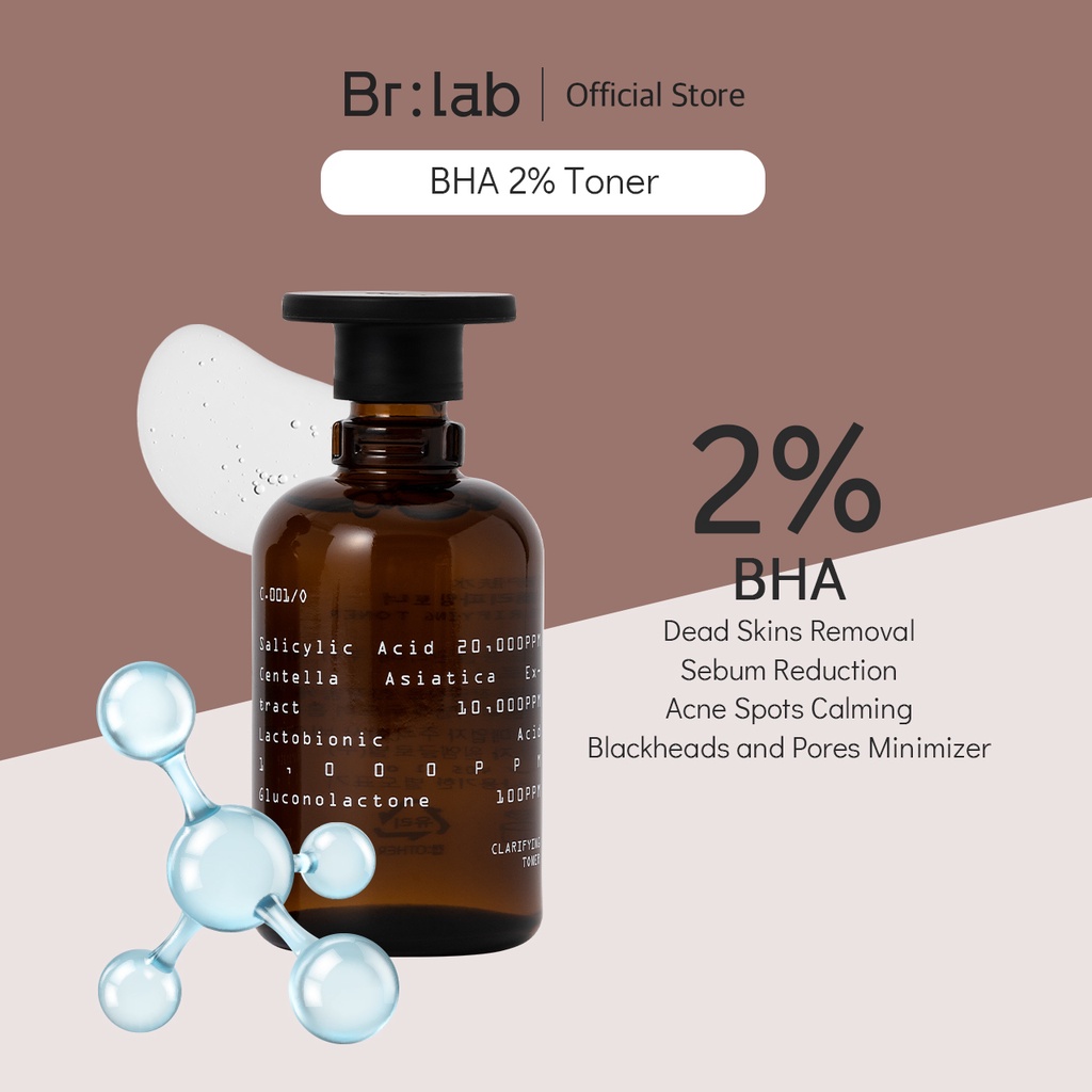 BR:LAB BHA2% Clarifying Toner Pore Care Toner AHA BHA PHA | Shopee Thailand
