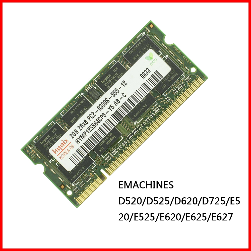 2GB eMachines D520/D525/D620/D725/E520/E525/E620/E625/E627 DDR2 667MHz ...