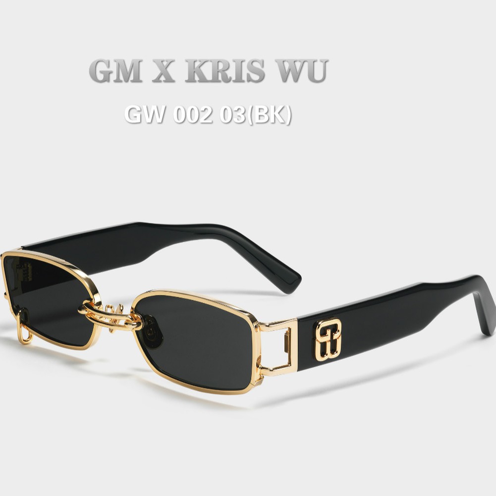 Gm Kris Wu Series Gw 002 03 ( Bk ) แว่นตากันแดด กรอบโลหะ ทรงสี่เหลี่ยม ...