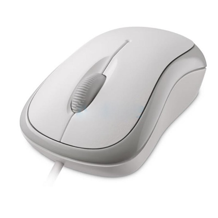 Microsoft Optical Mouse USB L2 Basic MCS-P58-00066 (White/Silver) | Shopee Thailand