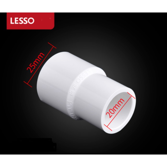 ต่อตรงลด Lesso UPVC สำหรับท่อขนาด 25*20 32*20 32*25 40*20 40*25 40*32 ...