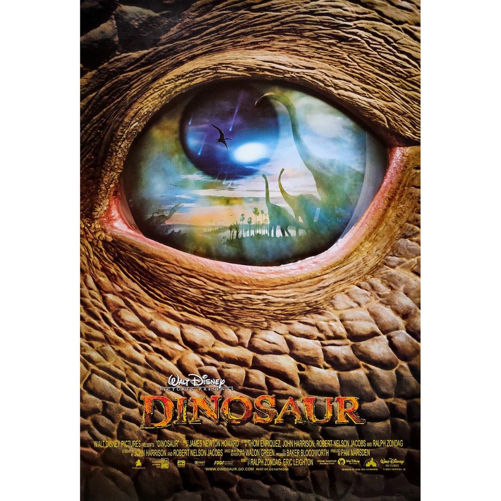 โปสเตอร์ หนัง การ์ตูน ไดโนเสาร์ Dinosaur (2000) POSTER 24”x35” นิ้ว Amarican 3D Animation V1 ...