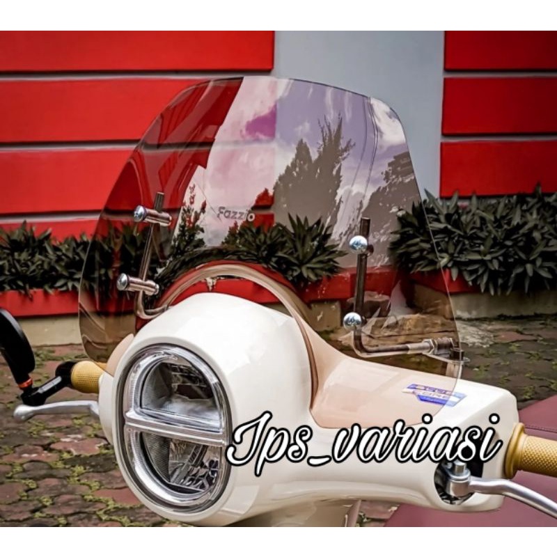 Flyscreen fazzio Windshield yamaha fazzio visor ใหม่ fazzio อุปกรณ์ตก ...