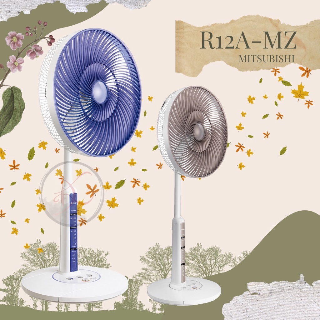 พัดลมตั้งพื้นกึ่งตั้งโต๊ะ R12A-MZ / R12A-MB Mitsubishi (มิตซูบิชิ) | Shopee Thailand