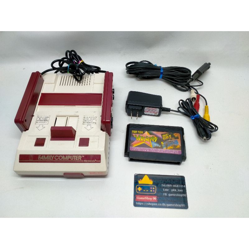 เครื่องเกม Famicom เครื่องแท้ Japan ระบบ สัญญานภาพ AV Super ชุดพร้อม ...