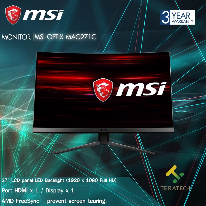 MONITOR MSI OPTIX MAG271C | Shopee Thailand