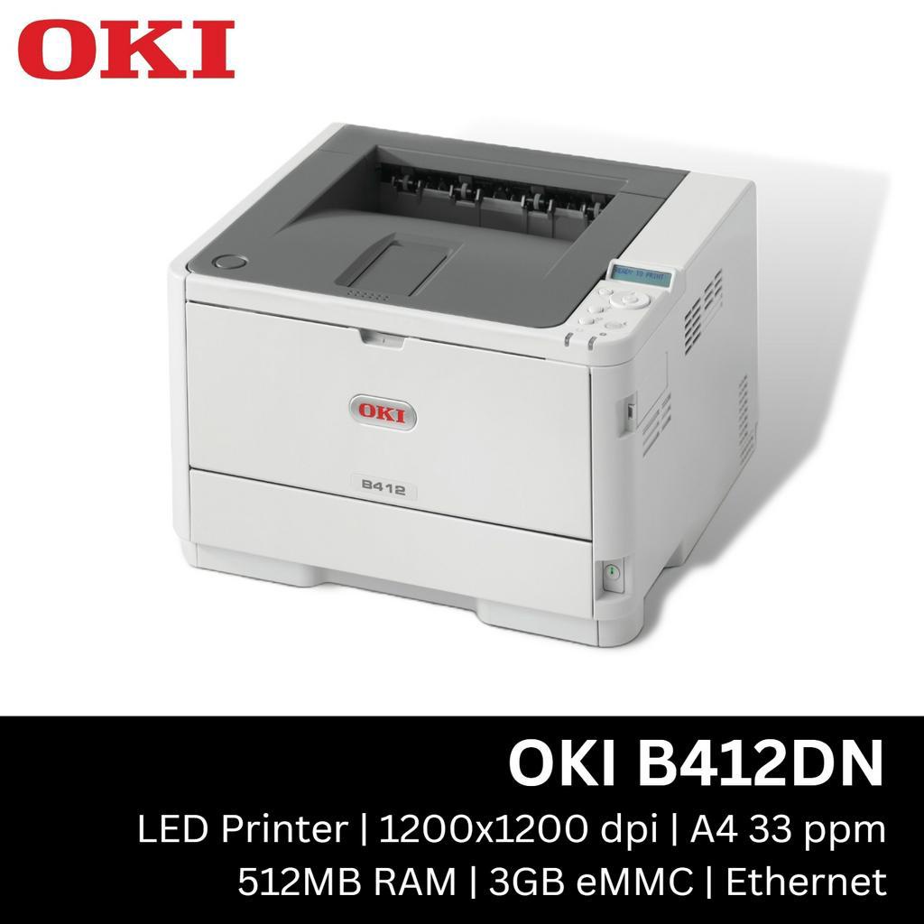 เครื่องปริ๊น เลเซอร์ Printer OKI B412DN (OKI-45762003) | Shopee Thailand