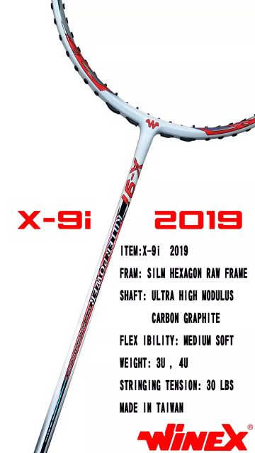 ไม้แบดมินตัน Racket Winex X-9i killer power (2019) | Shopee Thailand