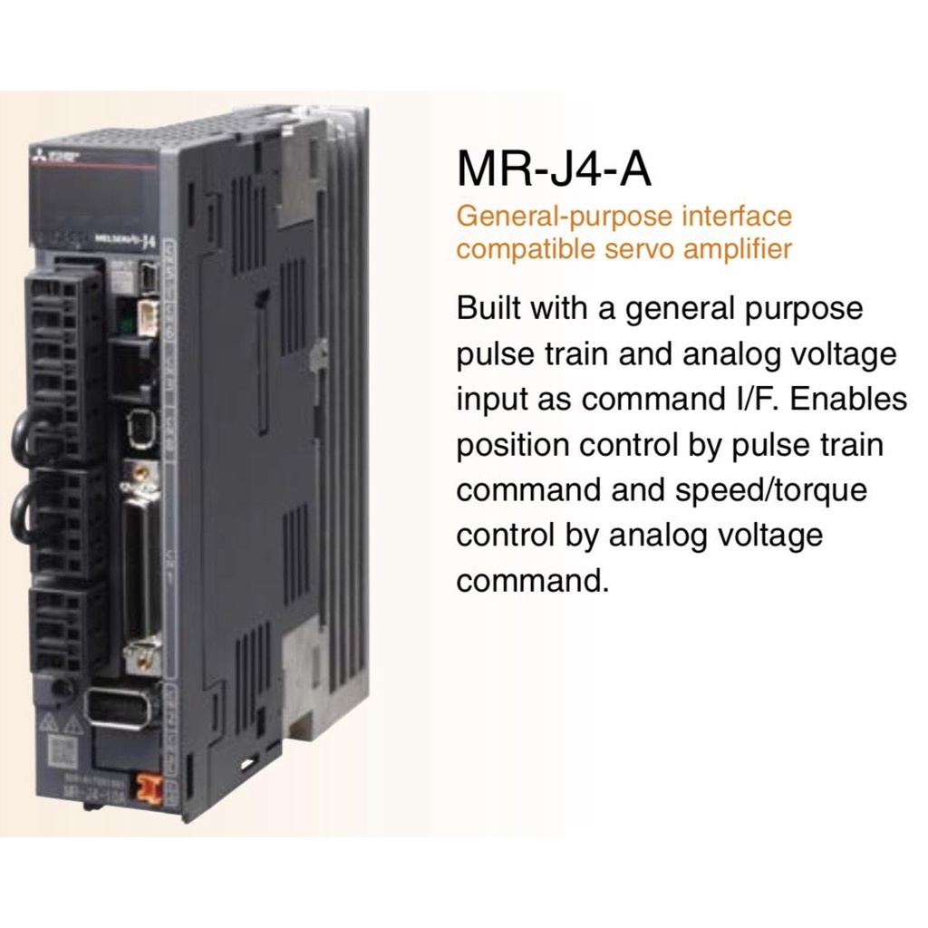New Mitsubishi MR-J4-10A AC Servo Drive Amplifier MELSERVO J4 Series for Servo Motor HG-KR053 HG ...