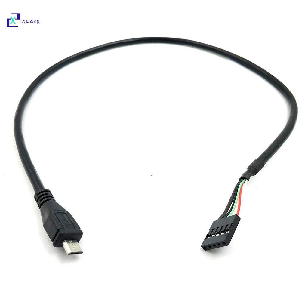 (2-Pack) 50 ซม.5 Pin เมนบอร์ดหญิง Header ถึง Micro-USB ชายอะแดปเตอร์ ...