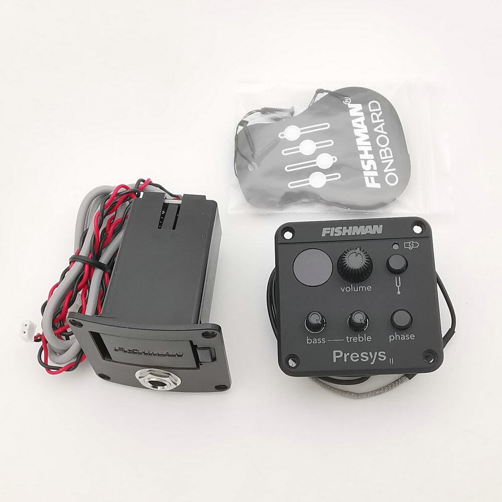PF-Original Fishman Presys II Pickups EQ Tuner Silver Piezo Active ...