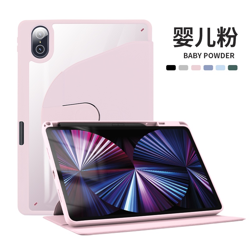 เคสแท็บเล็ตอะคริลิคใส 360 องศา สําหรับ Samsung Galaxy Tab S7 FE S8 Plus ...