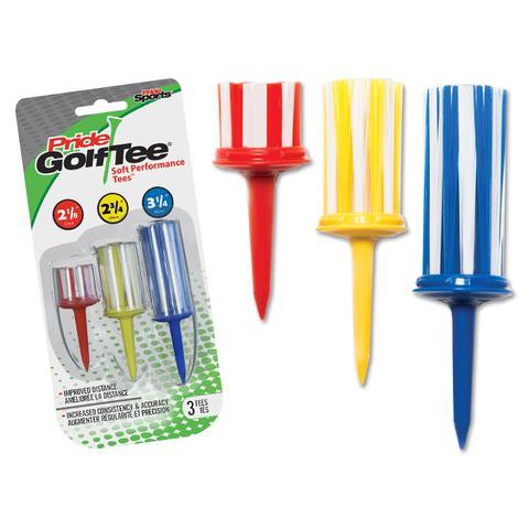 Tee Pride Golf Tee Soft Performance Nylon Bristle Tees • 3-Tee Multi-Pack | Shopee Thailand