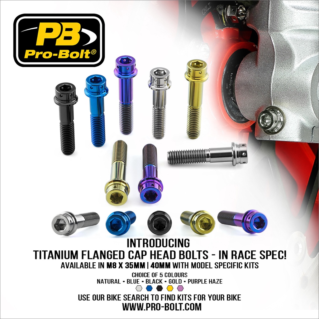 Pro-Bolt ไทเทเนี่ยม Socket Cap Race Spec M8x35,40mm | Shopee Thailand