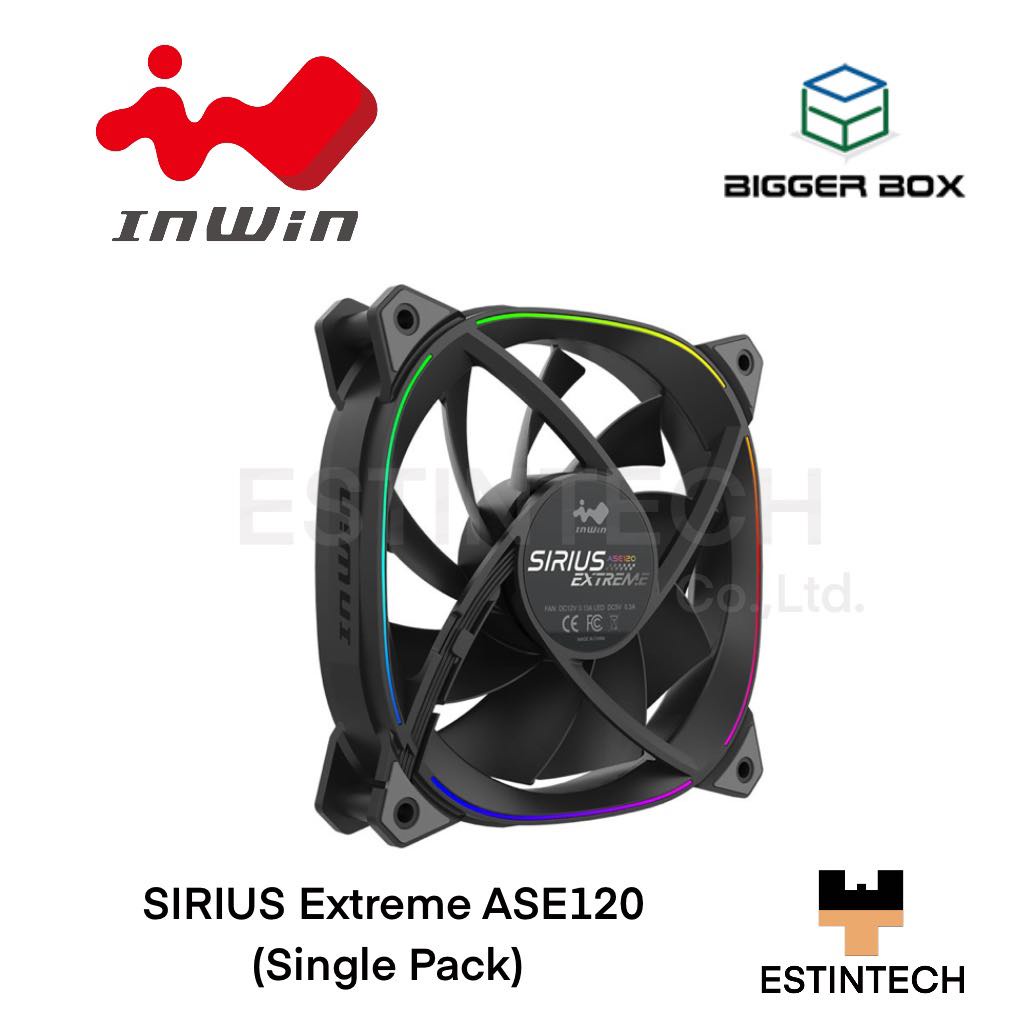 CASE FAN (พัดลมเคสคอมพิวเตอร์) InWin SIRIUS Extreme ASE120 (Single Pack ...