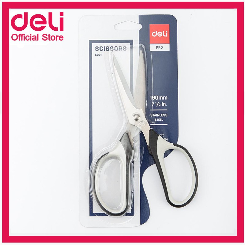 Deli 6001 กรรไกร ขนาด 7 1/2 นิ้ว | Shopee Thailand