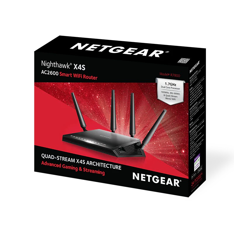 NETGEAR R7800 NIGHTHAWK X4S AC2600 SMART WIFI GAMING ROUTER | Shopee ...