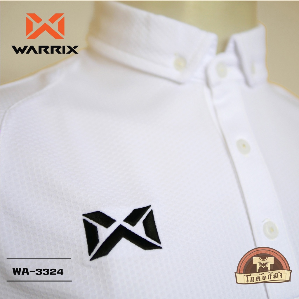 WARRIX เสื้อโปโล รุ่น bubble WA-3324 WA-PLA024 สีขาว WW วาริกซ์ วอริกซ์ ของแท้ 100% | Shopee ...