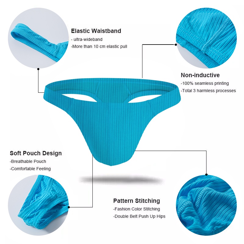 Hot Cotton Men's Thong And G String Man Underpants Soft Stringi Gay ...