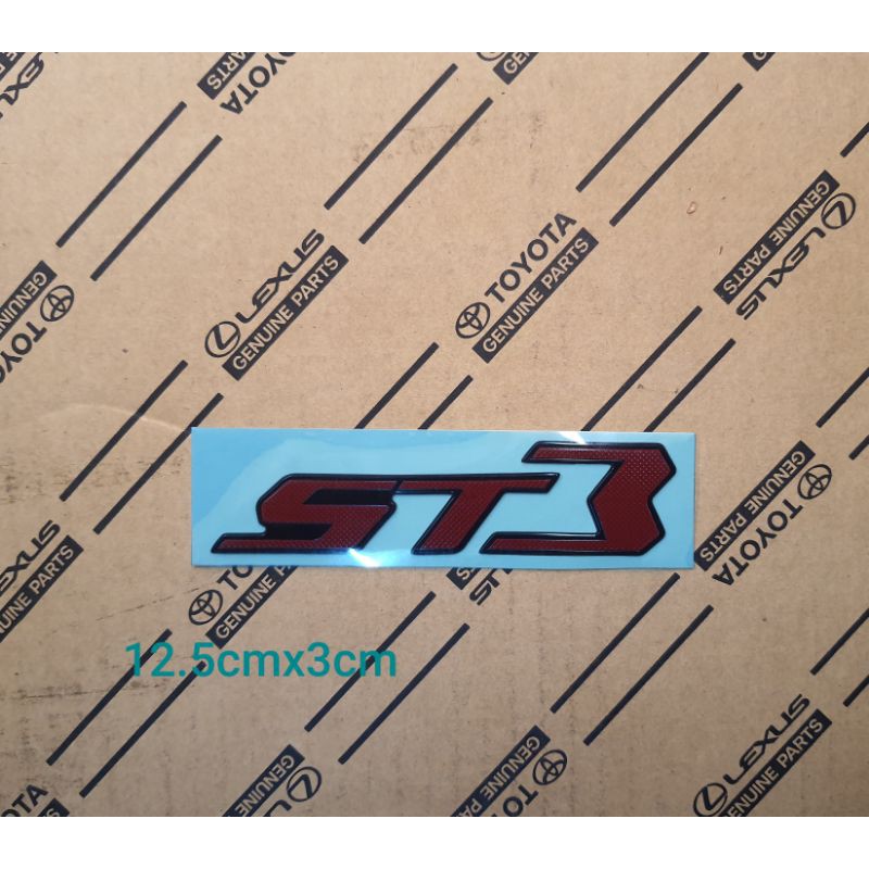 Logo Toyota Wish ST3 ของแท้ สติกเกอร์ ST3 Toyota Wish ของแท้ | Shopee ...
