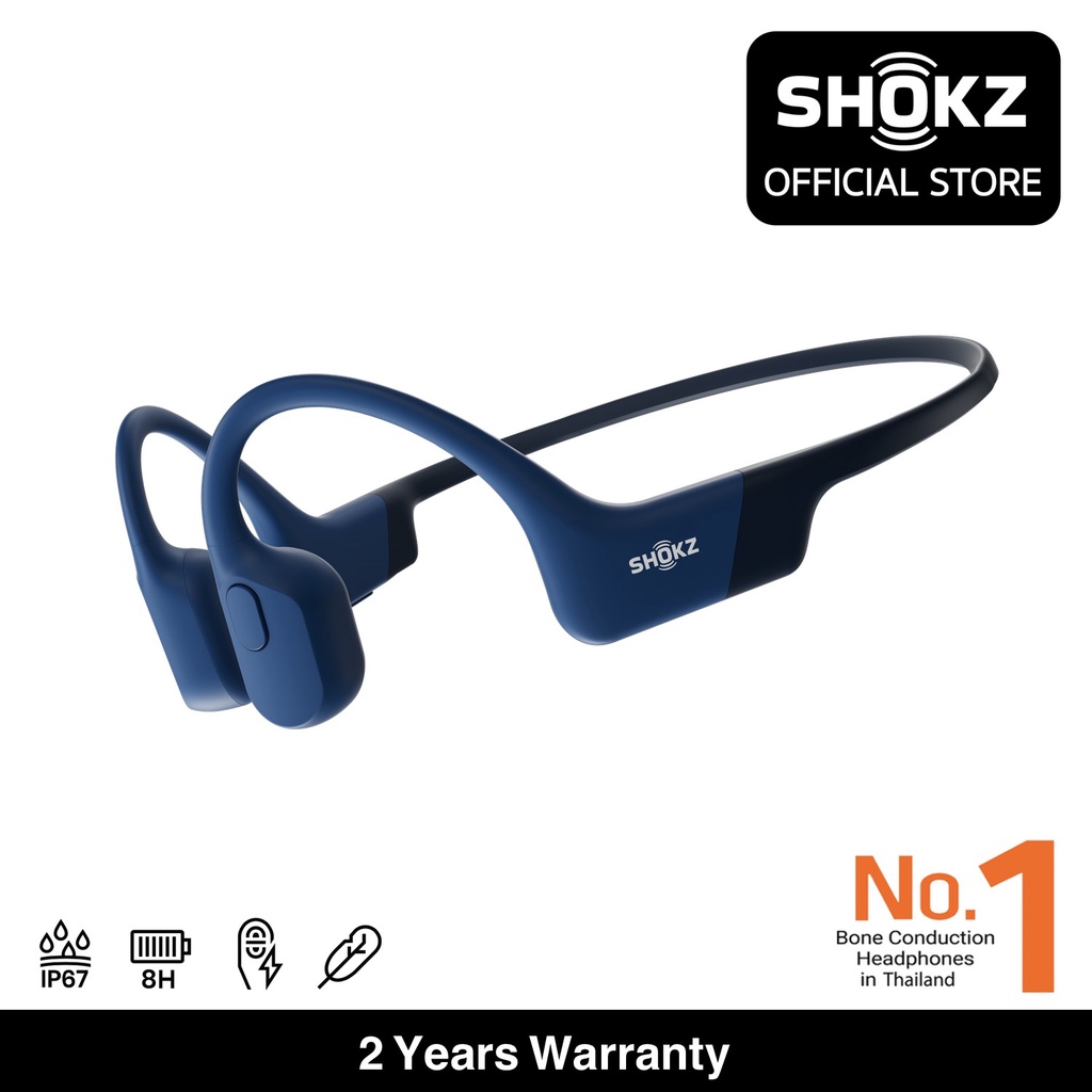 Shokz OpenRun หูฟังออกกำลังกายไร้สาย รุ่นระดับกลางยอดนิยม สวมใส่สบาย ...