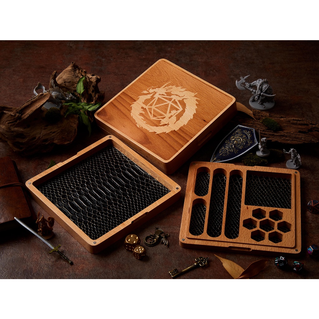 DND Dice Box (Product does not include dice) | Dice Vault | Black ...