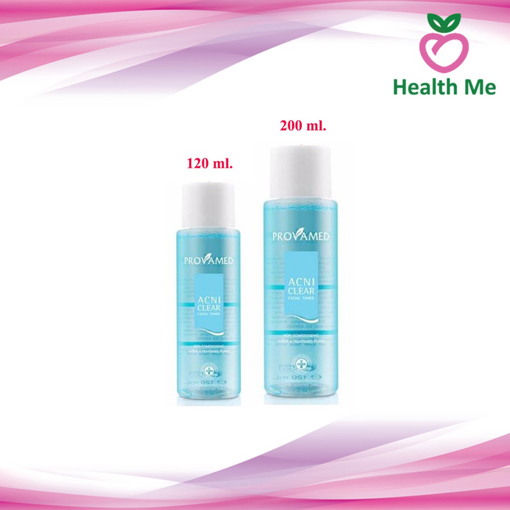 Provamed Acniclear Facial Toner 120ml. /200ml. โปรวาเมด แอคเน่เคลียร์ ...