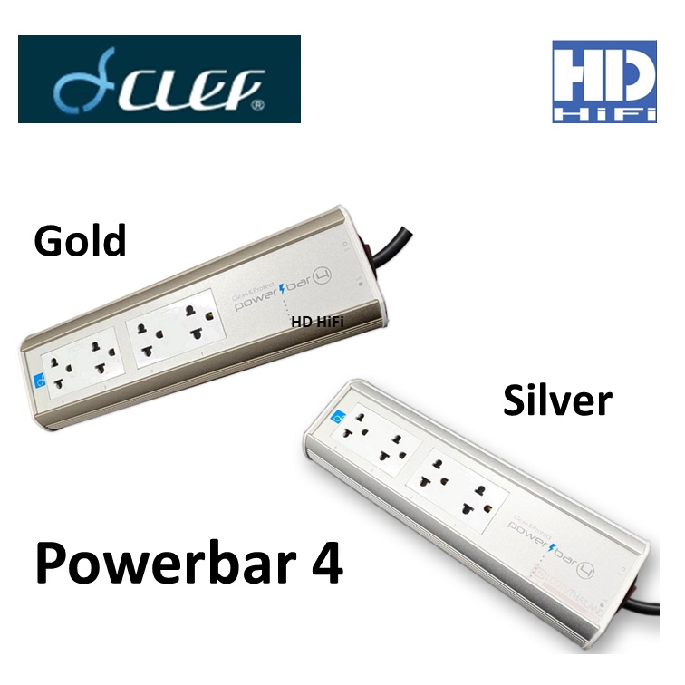 Clef Powerbar 4 ปลั๊กกรองไฟและลดทอนไฟกระชาก 4 ช่อง | Shopee Thailand