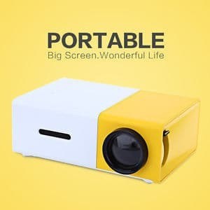 Yg300 มินิโปรเจคเตอร์ Led 320x240 Pixels Yg-300 Yg 300 สีเหลือง ...